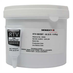 MOMENTIVE RTV 88 High Temp Silicone Elastomer and DBT Catalyst-Red-1lbs ...